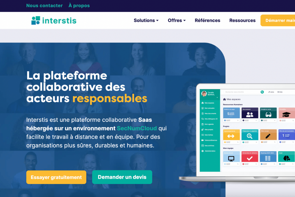 Cas client Interstis | Migration du site web sur HubSpot Content Hub